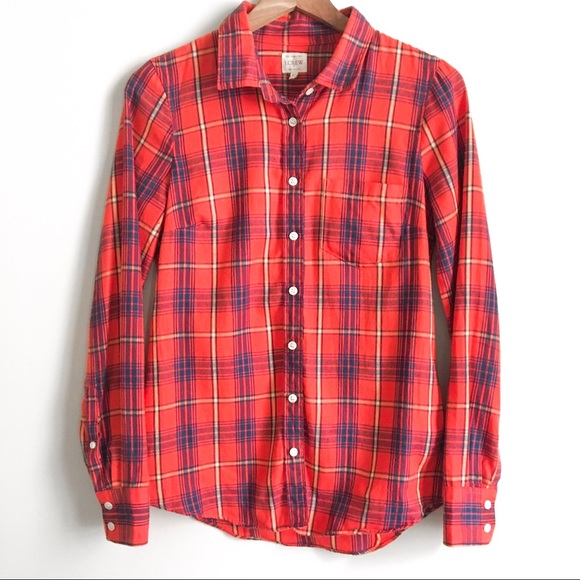 J. Crew | Tops | J Crew Plaid Button Down Shirt | Poshmark